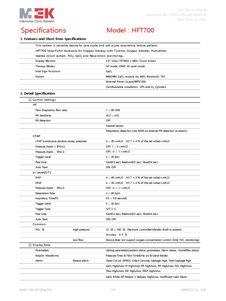 Specificaion HFT700 Rev3.6 GLOBAL向 (350VA) 20210622 | PDF | Power ...