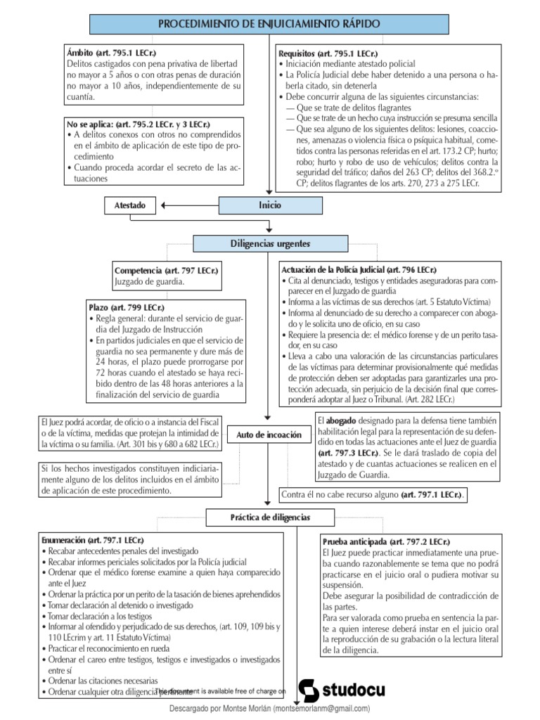 Esquema Juicio Rapido | PDF