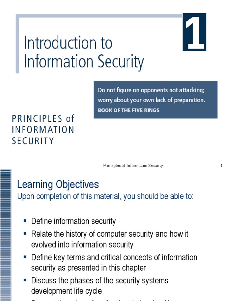Introduction to Information Security | PDF | Information Security ...