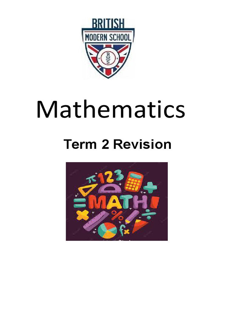 Mathematics: Term 2 Revision | PDF | Area | Rectangle