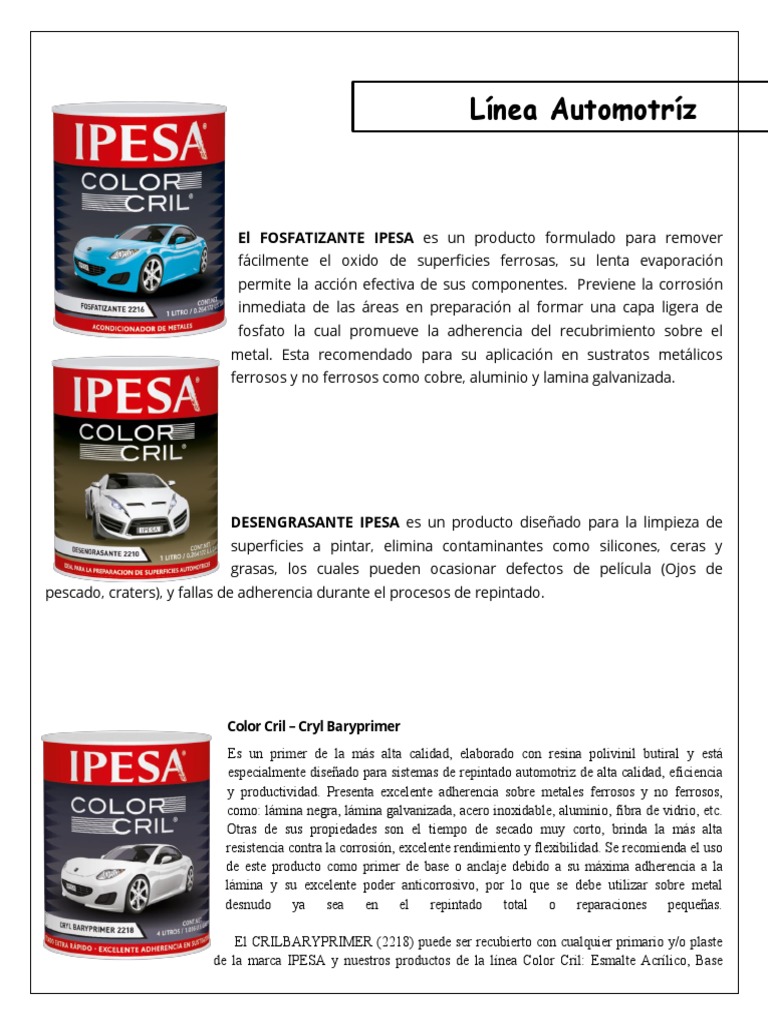 Ipesa Catalogo | PDF | Pintar | Color