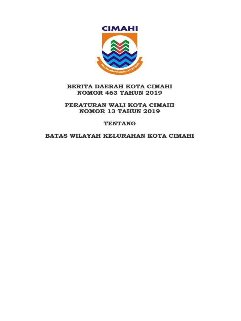 Batas Wilayah Cimahi | PDF