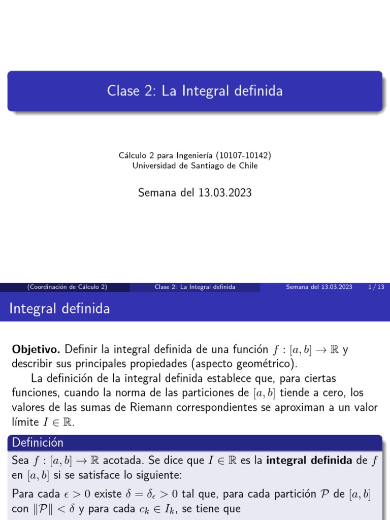 Integral Definida para Ingeniería | PDF | Integral | Álgebra
