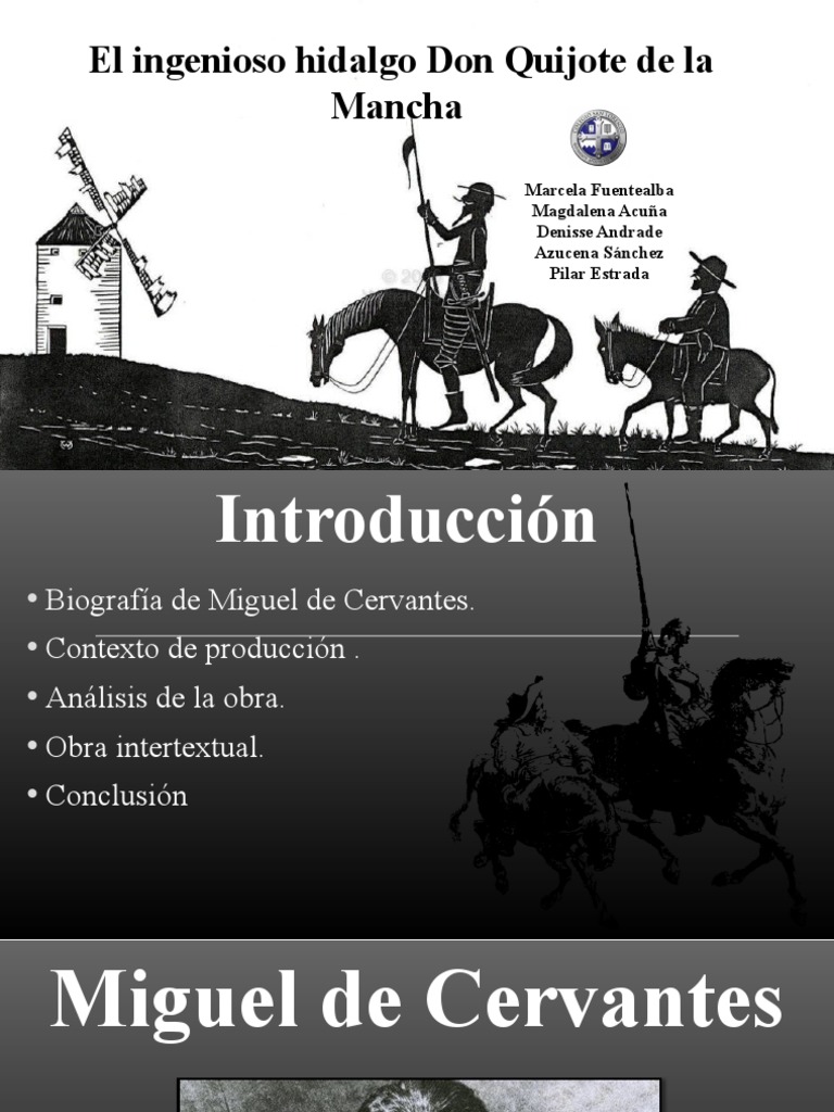 Análisis de Don Quijote y Cervantes | PDF | Miguel De Cervantes | Don ...