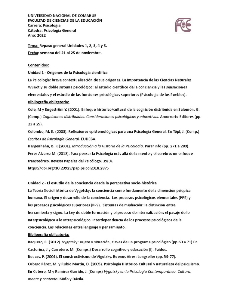 TP Repaso Todo | Descargar gratis PDF | Sicología | Mente