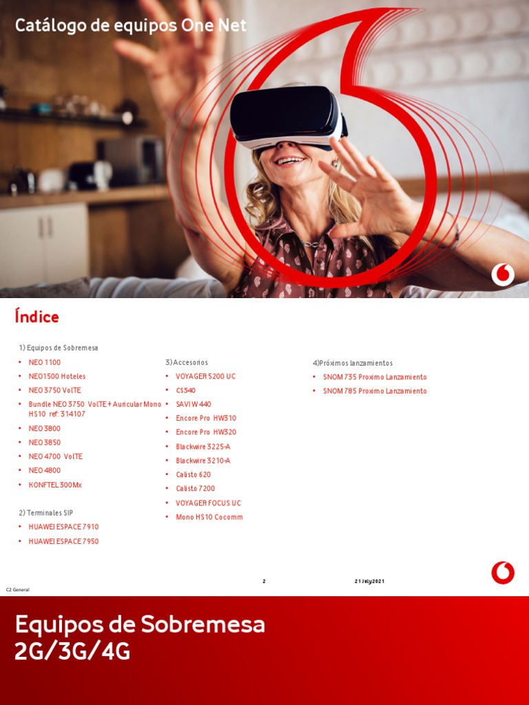Catálogo Equipos One Net - Corporate - 210721 | PDF