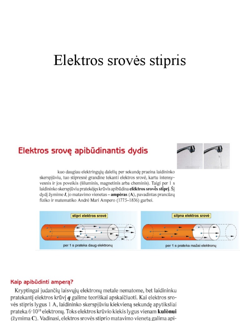 Elektros Srovės Stipris | PDF
