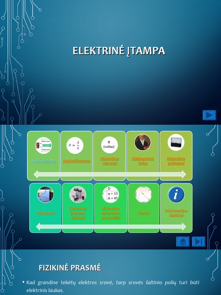 Elektrinė įtampa-PPT-24 | PDF
