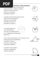 MCQs on Circle Sector Areas | PDF | Circle | Angle