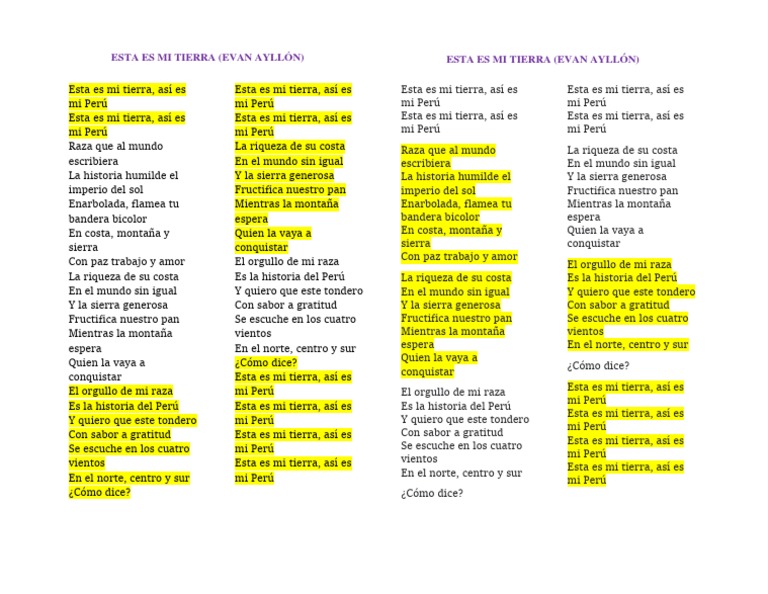 Esta Es Mi Tierra | PDF