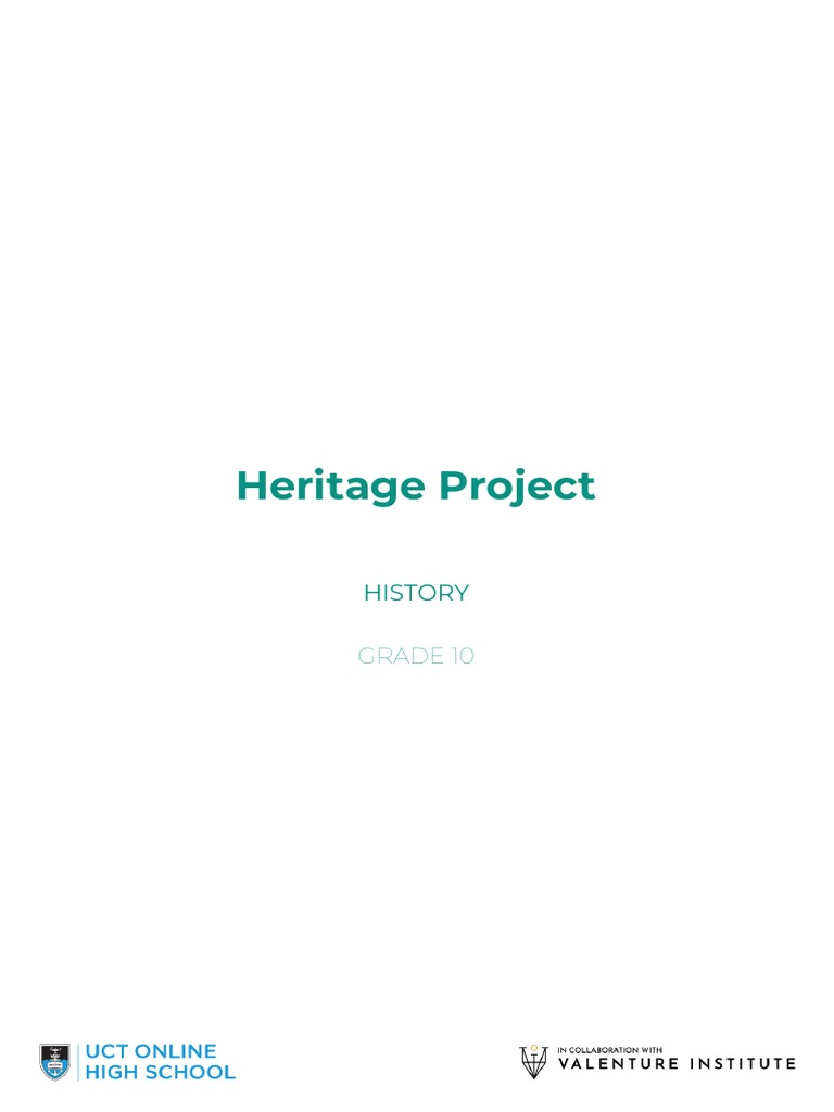 History Heritage Project | PDF | Rubric (Academic) | Knowledge