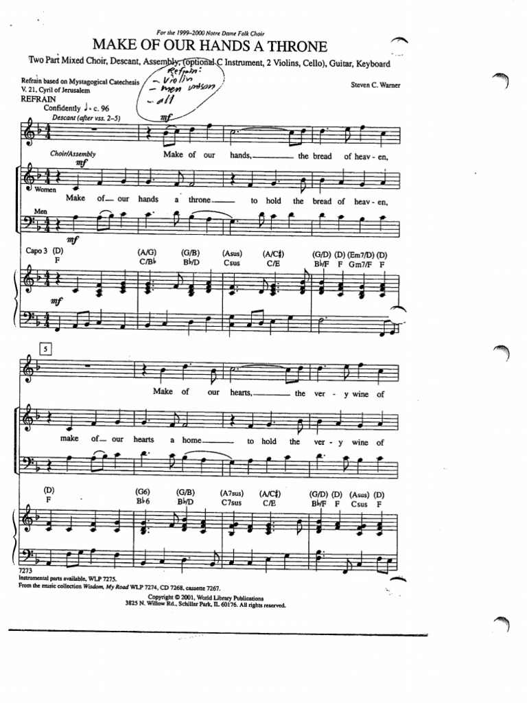 Make of Our Hands A Throne | PDF