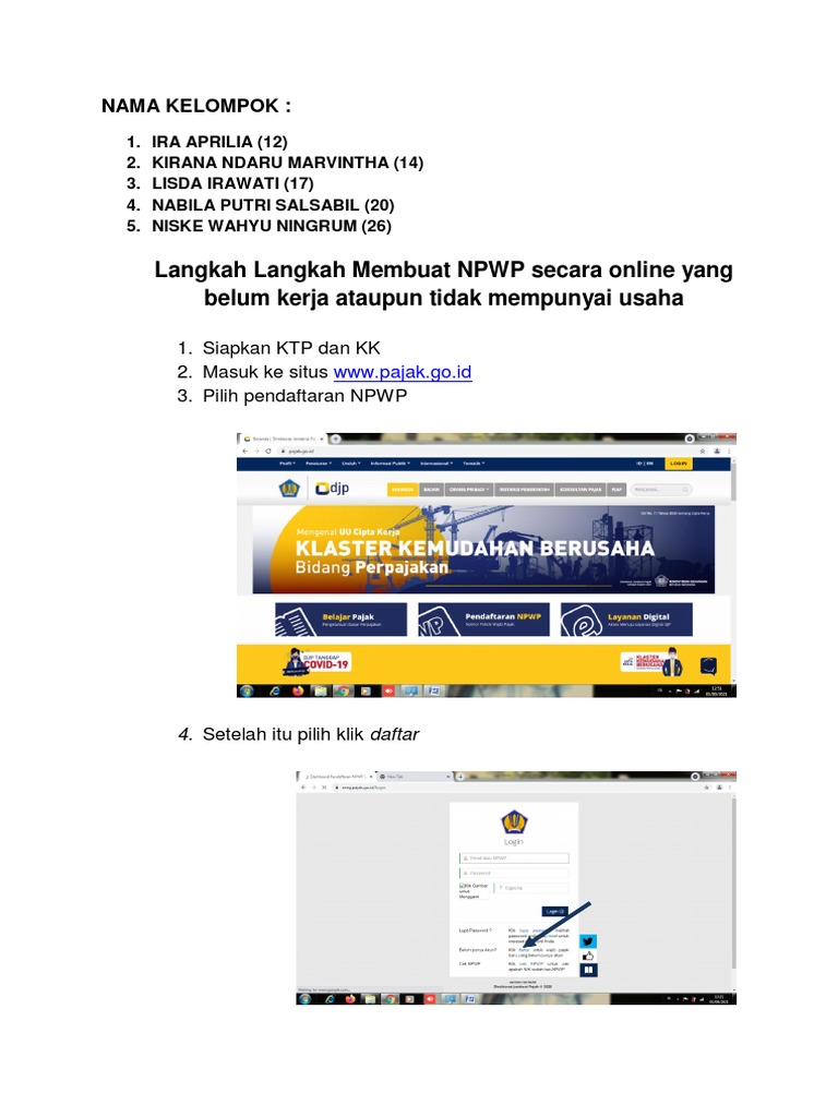 Cara Membuat NPWP | PDF