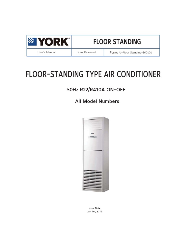 York Free Standing Manual | PDF