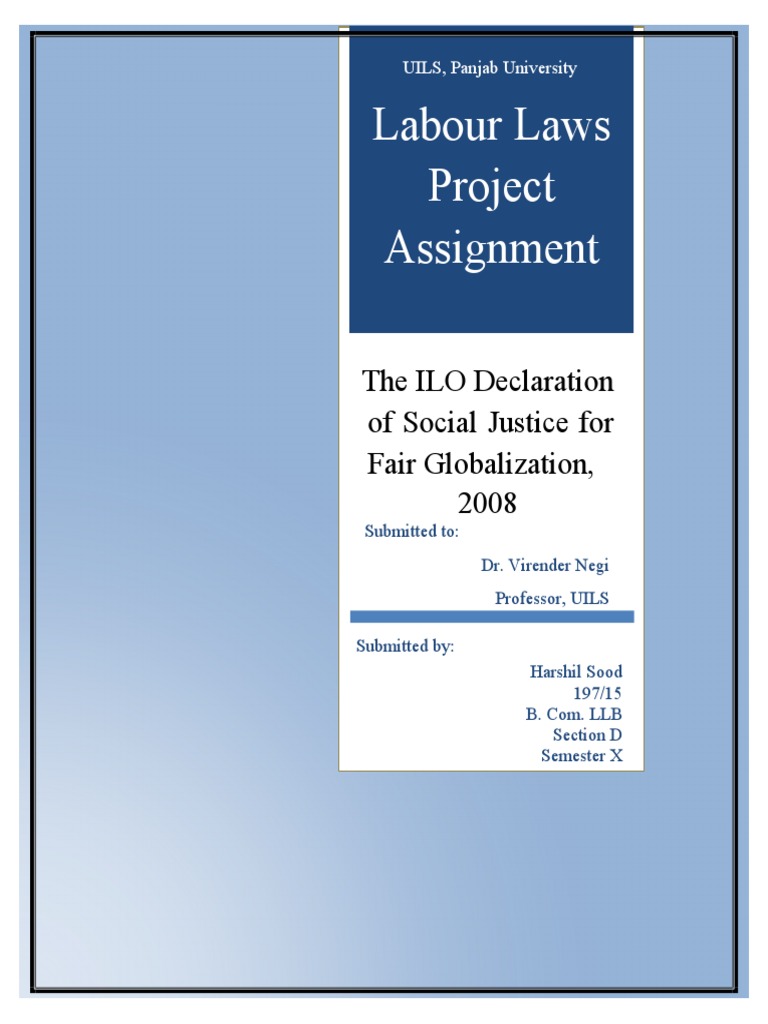 Labour Law File Ilo | PDF | International Labour Organization | Economies