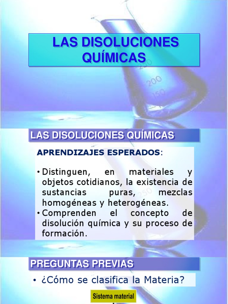 Disoluciones Quimicas Tipo | PDF | Solubilidad | Mezcla
