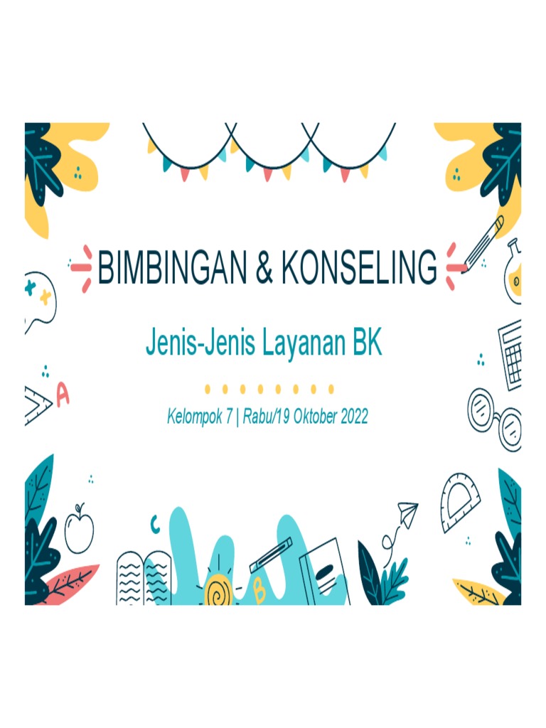Jenis-Jenis Layanan Bk-Kelompok 7 | PDF