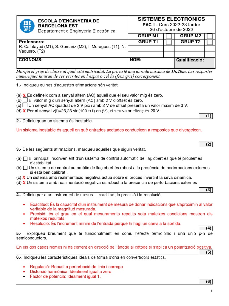 STI PAC1 Fall 2022 Solved (Catalan) | PDF