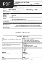 BNI 1-2-1 - Bio Sheet Format | PDF | Knowledge | Cognitive Science