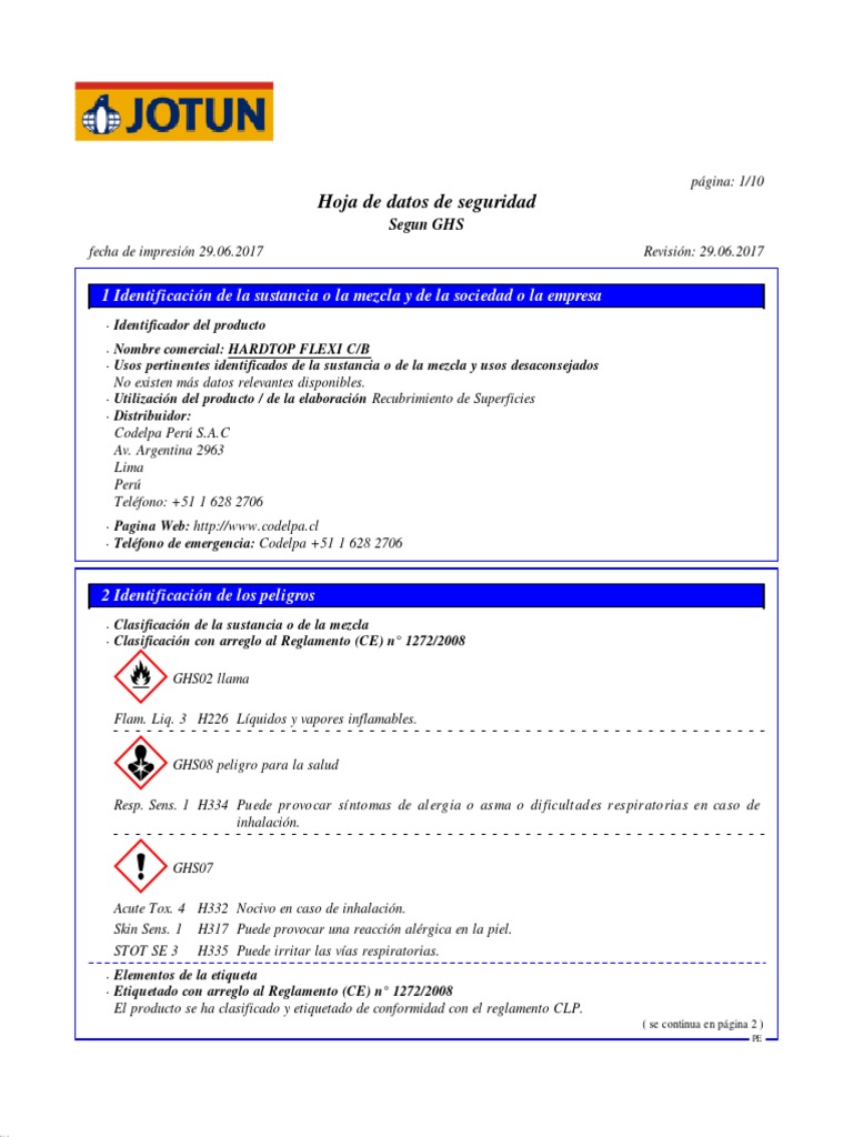 SD - HARDTOP FLEXI C B (PE) | PDF | Agua | Residuos