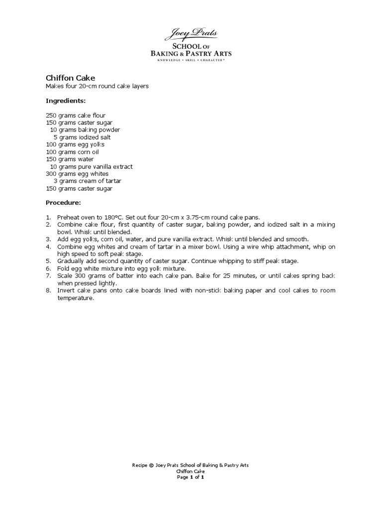 A Light and Airy Chiffon Cake: A Four-Layer Cake Recipe Using the ...