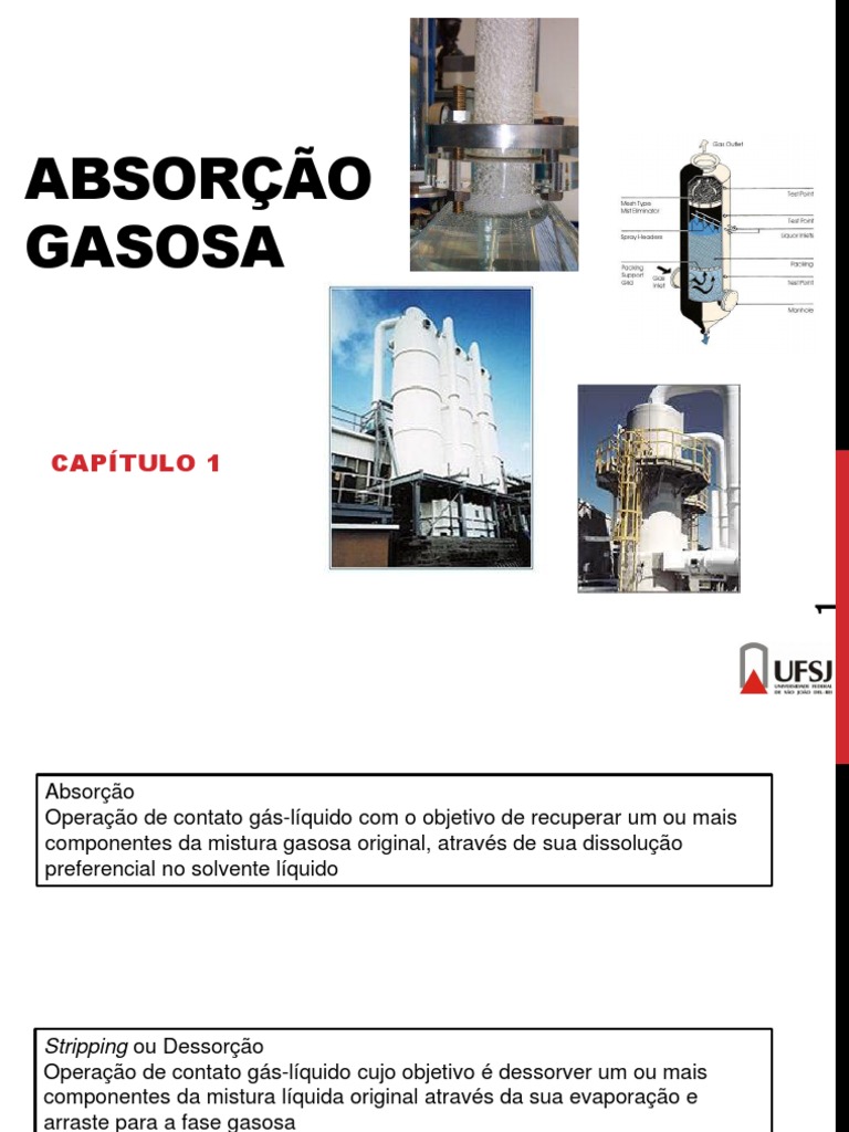 Resumo - OP3 - Cap1 - Absorção Gasosa | PDF | Absorção (Química ...