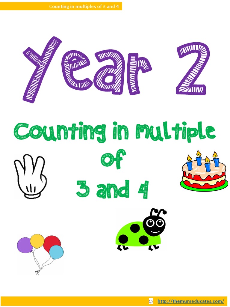 Count in 3s 4s Year 2 | PDF