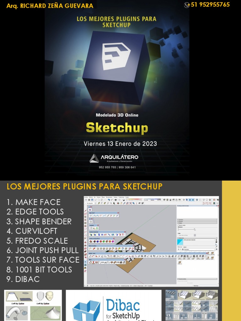 Presentación Curso Los Mejores Plugins para Sketchup | PDF