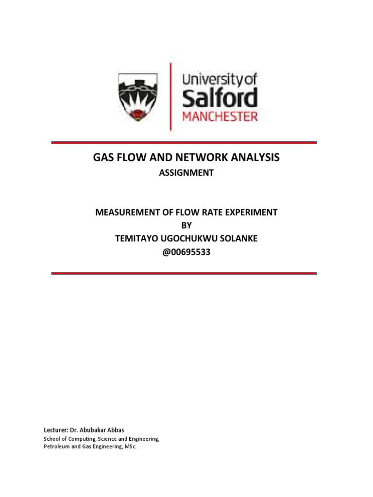 Flow Rate Measurement Techniques Analysis | PDF | Flow Measurement ...