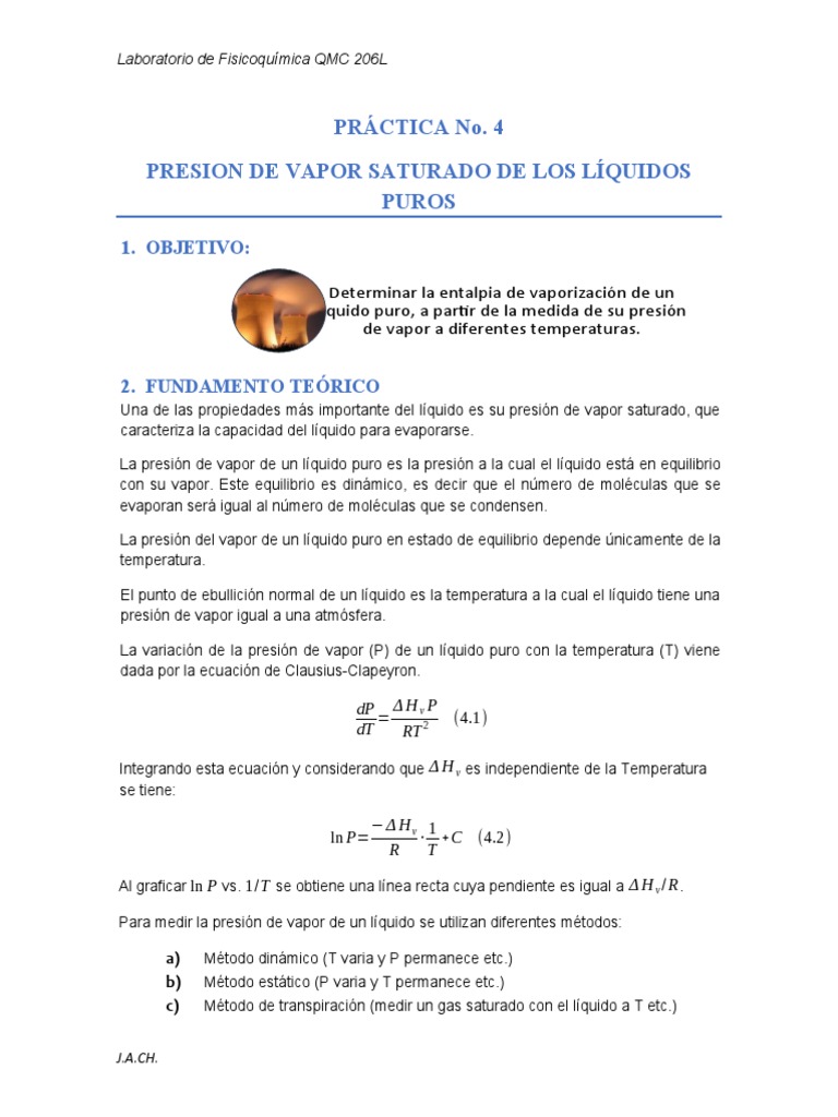 Presión de Vapor 4 | PDF | Líquidos | Vapor