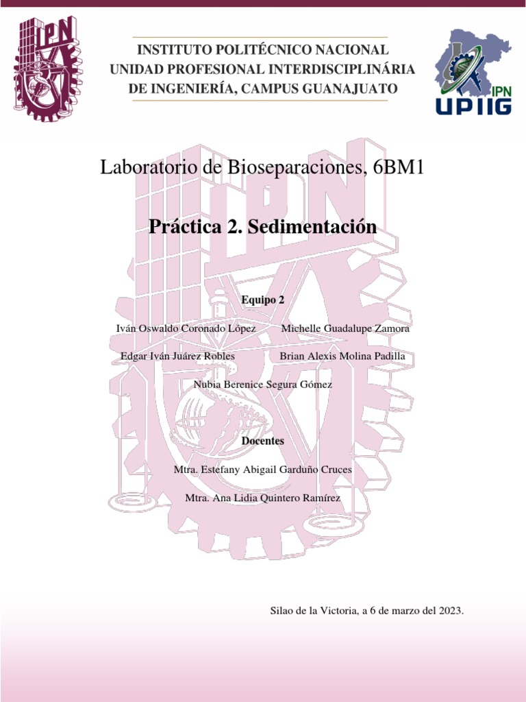 Reporte Práctica2 LabBiosep | PDF | Fuerza | Viscosidad