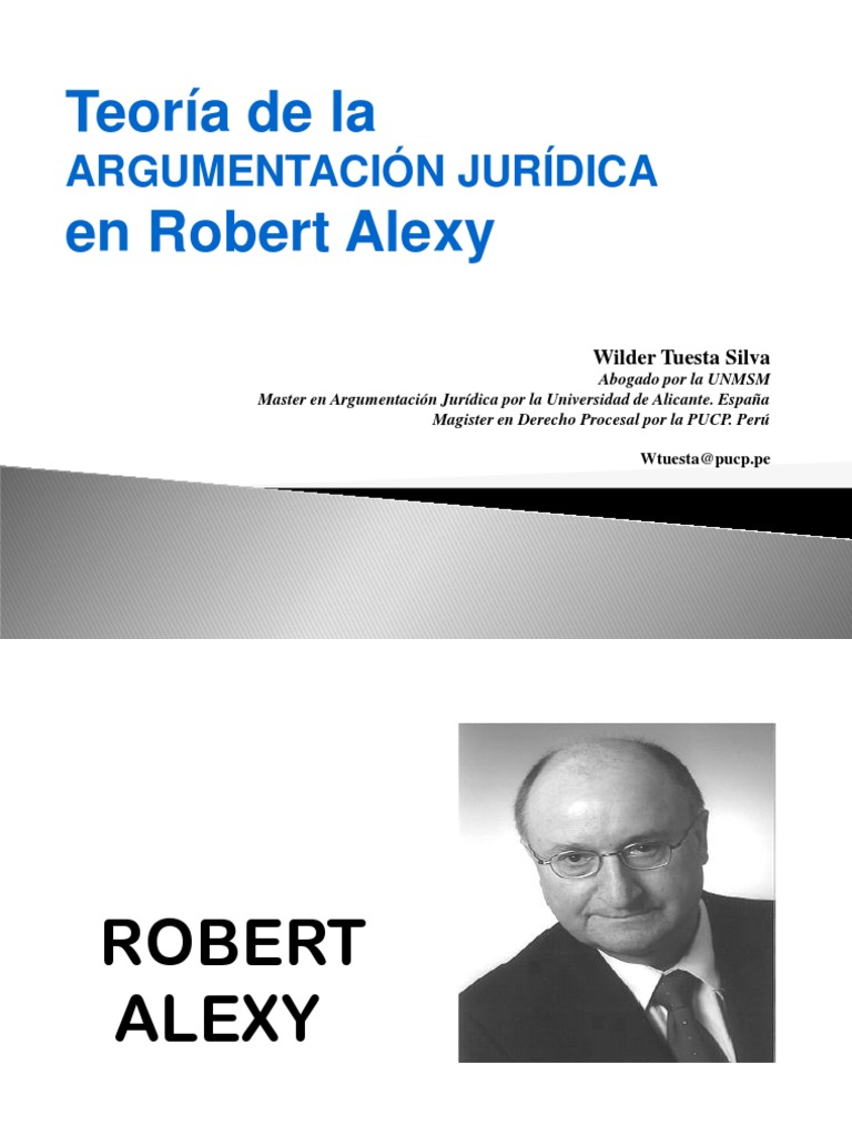 2329 Teoria de La Argumentacion Juridica en Robert Alexy | PDF | Derecho penal | Constitución