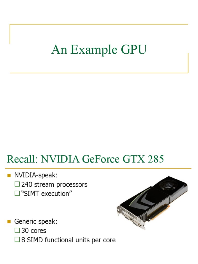 An Example GPU | PDF | Graphics Processing Unit | Computer Engineering