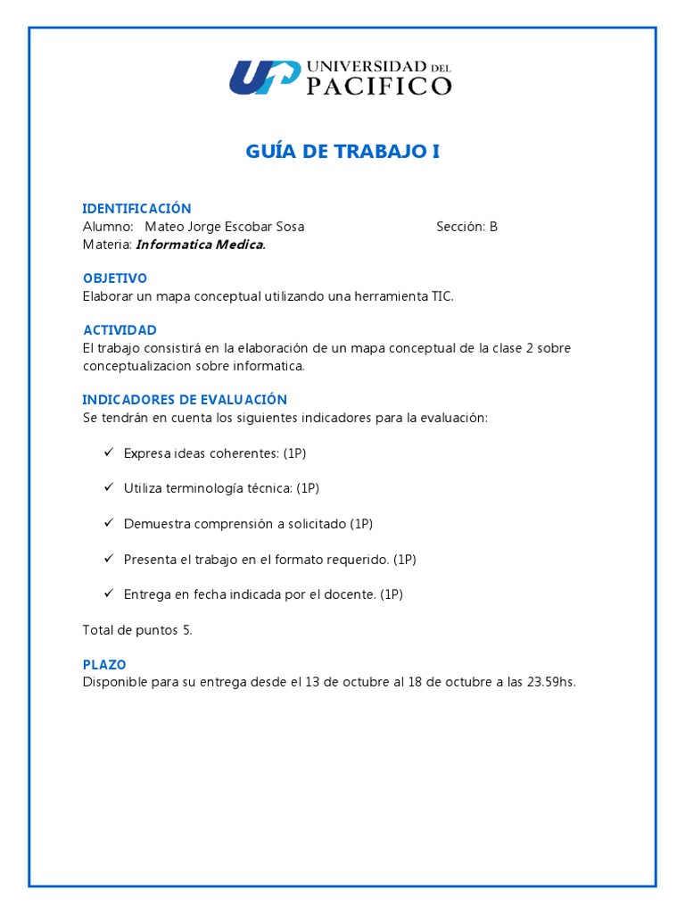 Guía de Trabajo | PDF Guía de Trabajo | PDF