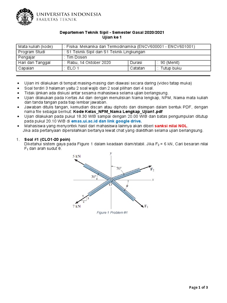 Physics - S1 - Ujian 1 - Id | PDF