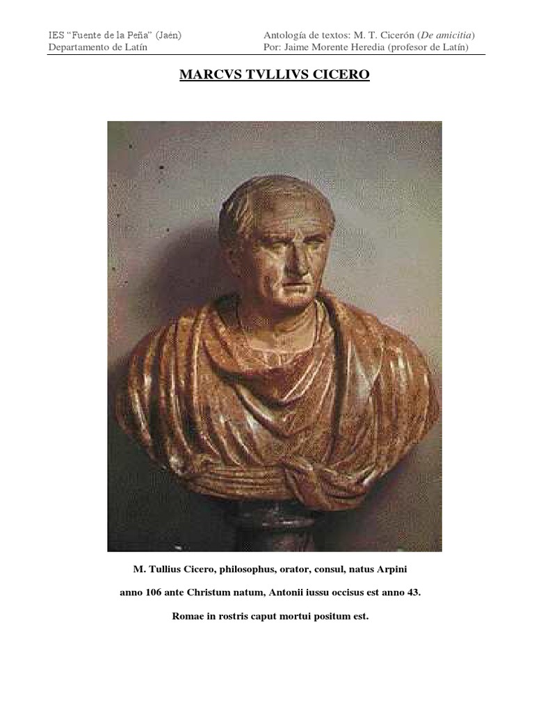 Biografía y obras de Cicerón | PDF | Cicerón | Republica Romana