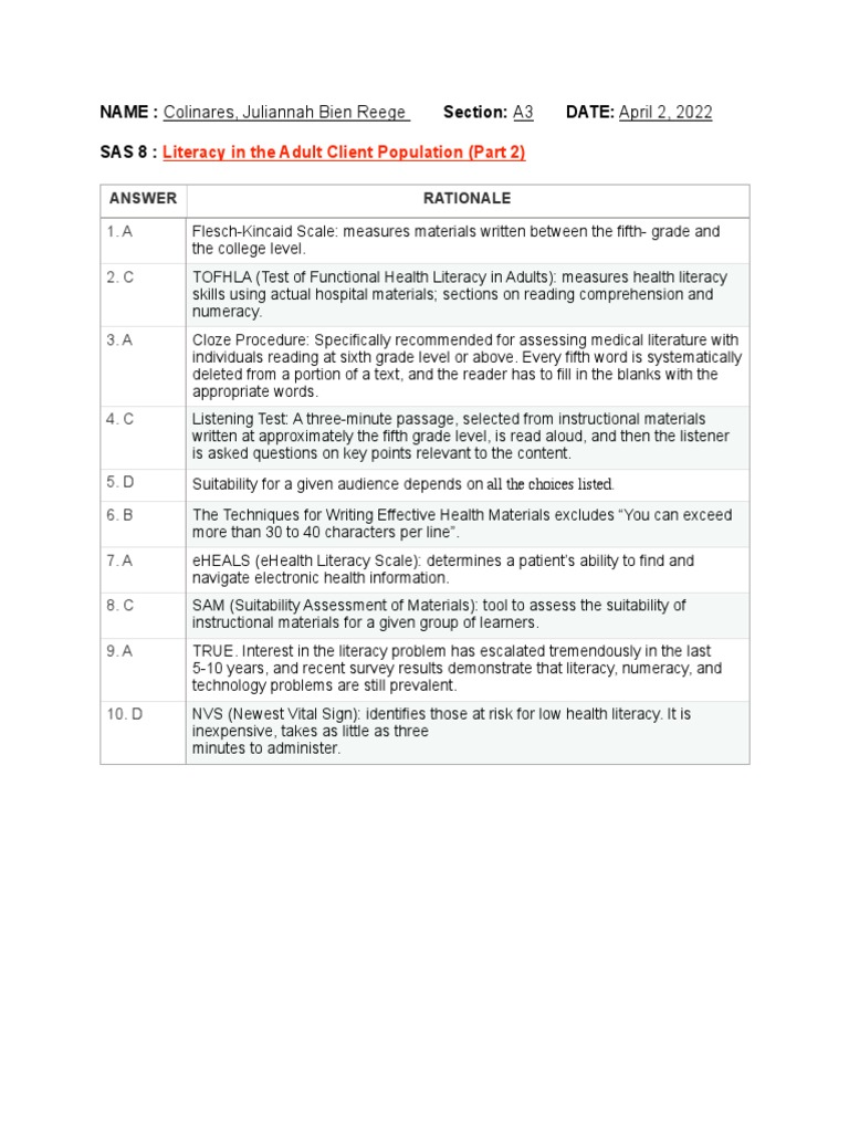 Hes 008 - Sas 8 | PDF