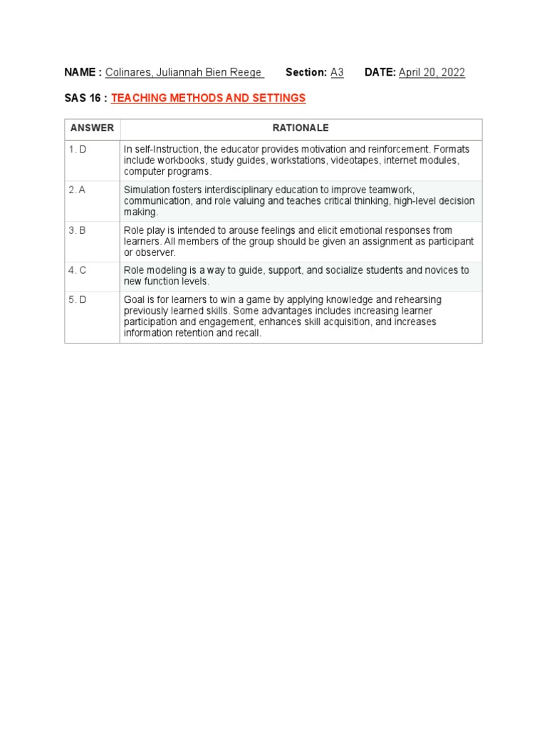 Hes 008 - Sas 16 | PDF