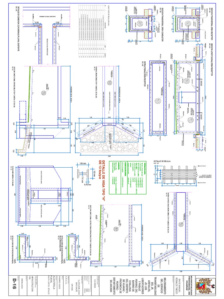 25-Detalle de Alcantarilla Pluvial D-16 (A1) | PDF