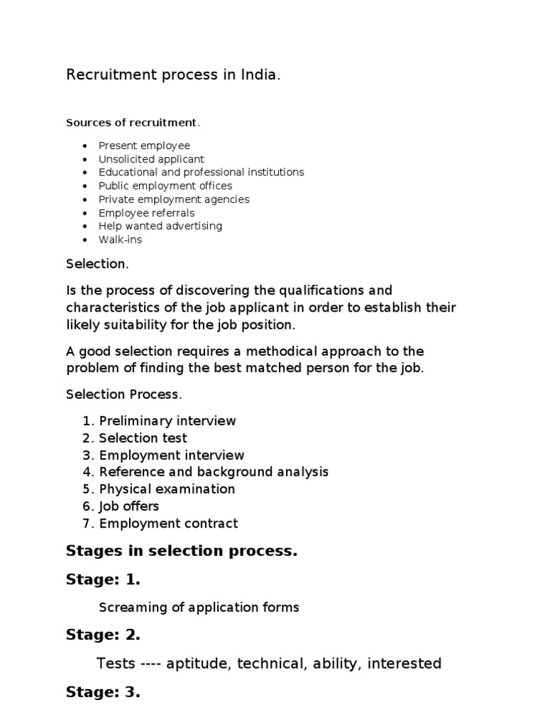 Hrm Pdf Recruitment Job Interview