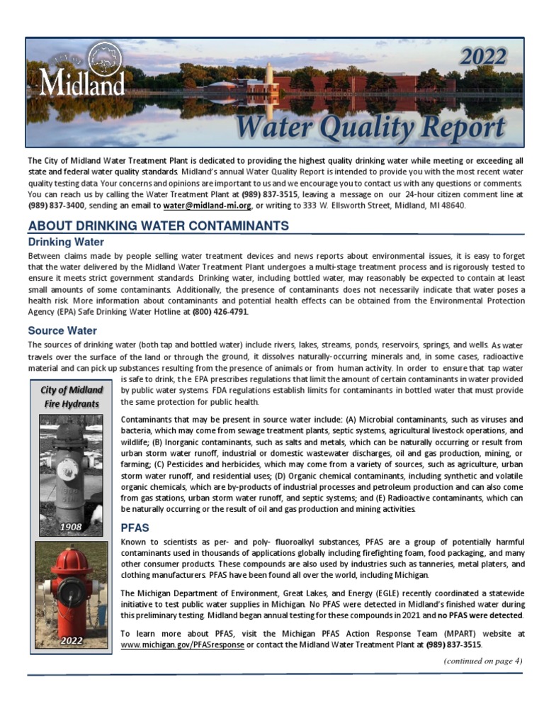 2022 Drinking Water Report | PDF | Drinking Water | Water