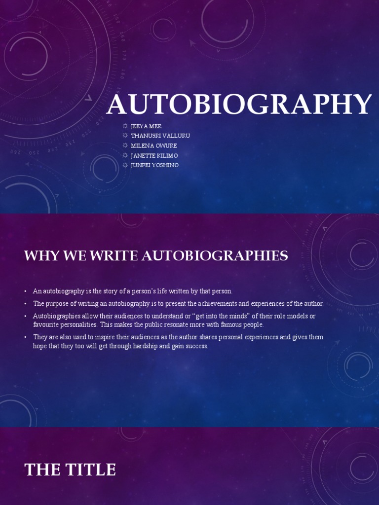 AUTOBIOGRAPHY | PDF | Cognition | Cognitive Science