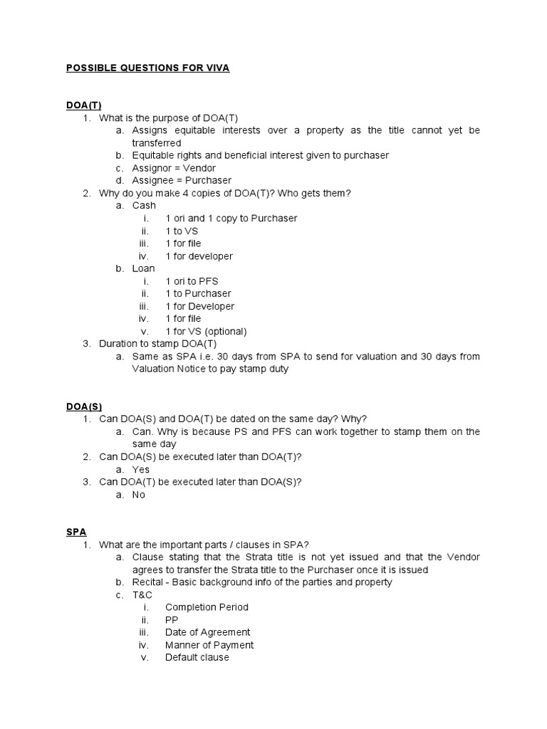 Possible Convey Questions (Viva) | PDF | Assignment (Law) | Justice
