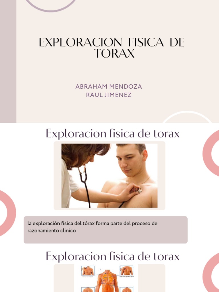 Exploracion de Torax | PDF | Tórax | Anatomía Exploracion de Torax | PDF | Tórax | Anatomía