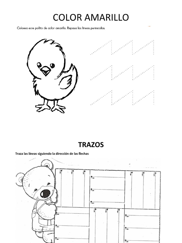 Color Amarillo, Trazos | PDF