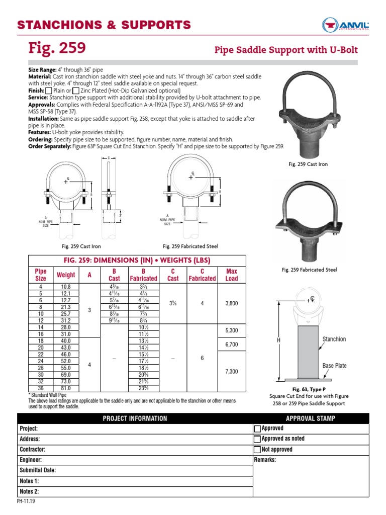Soporte Silleta Con Abrazadera U | PDF | Pipe (Fluid Conveyance) | Steel