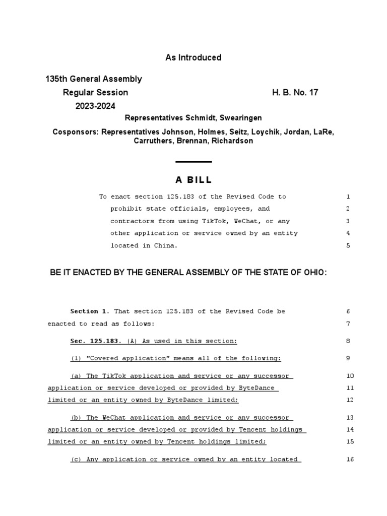 House Bill 17 | PDF | Justice | Crime & Violence