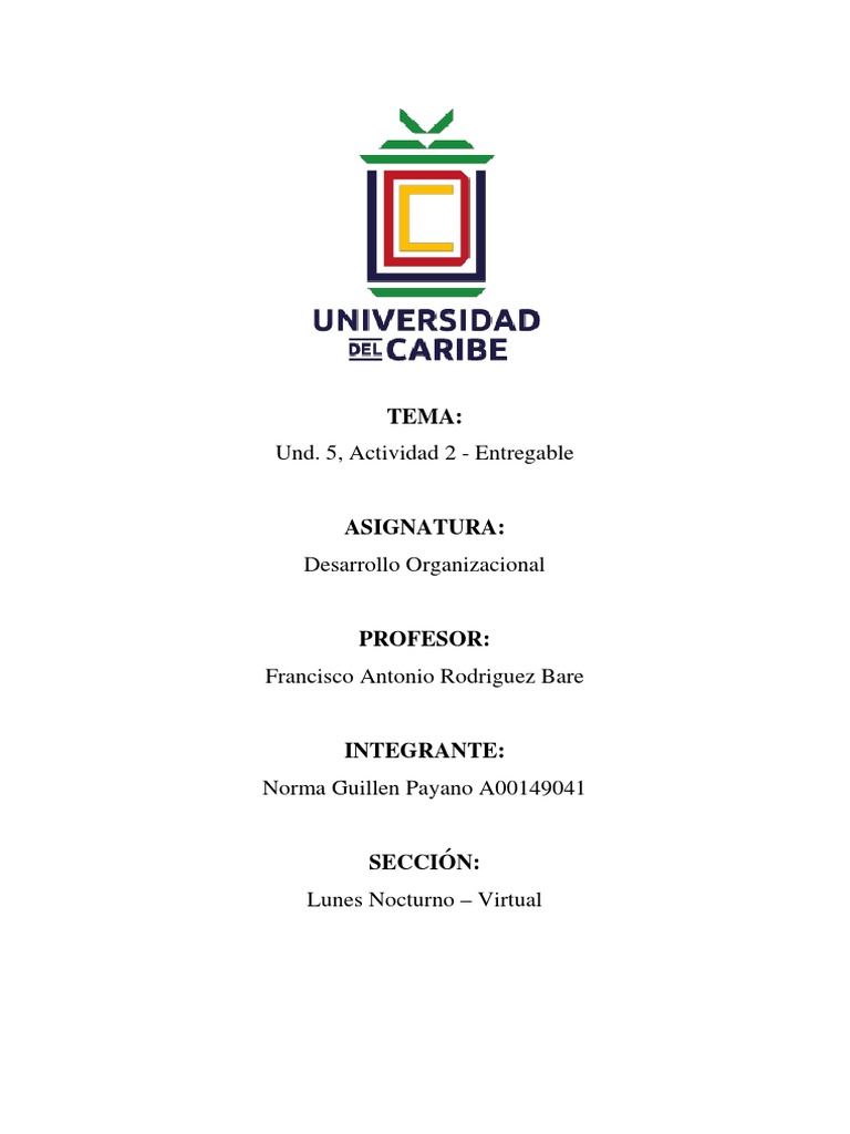 Und. 5, Actividad 2 - Entregable: Tema | PDF
