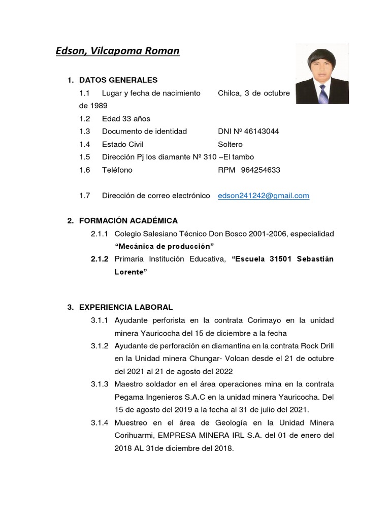 CV E.vilcapoma 2023 | PDF CV E.vilcapoma 2023 | PDF