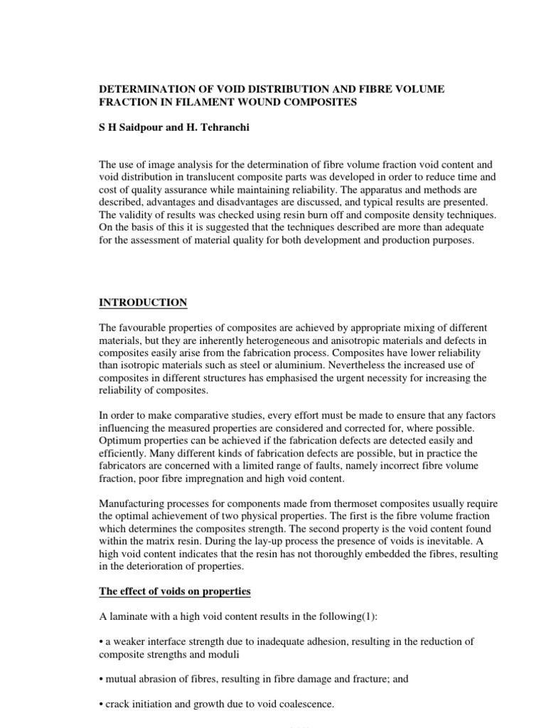 Void Content | PDF | Composite Material | Density